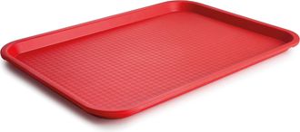 Lacor Lacor - 66992 - Fast-Food-Tablett, Serviertablett, Polypropylen, BPA-frei, stapelbar, widerstandsf&auml;hig, rutschfeste Oberfl&auml;che, sp&uuml;lmaschinenfest, rot