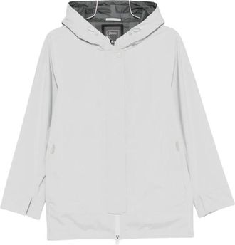 Herno Femme, Vestes, Gris, Taille: 40 FR Manteau &agrave; Capuche Zipp&eacute;