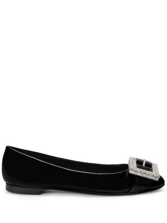 Giuseppe Zanotti ballerines Miss Buckle - Noir