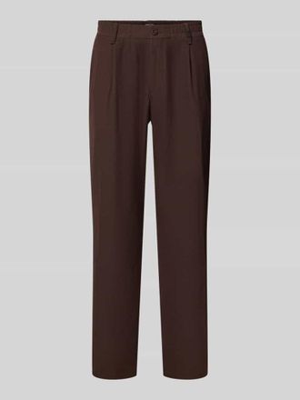 Strellson Relaxed Fit Bundfaltenhose mit Logo-Detail Modell Lui