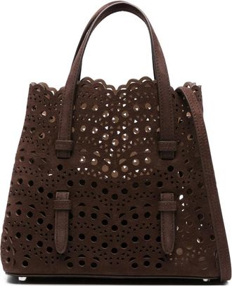 Alaia Suede Tote Bag