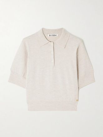 Éterne Pull Façon Polo En Cachemire À Ornement Journey - Écru