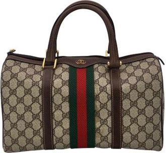 Gucci unisex, Pre-owned, Brun, Taille: ONE Size Sac &agrave; main en cuir Pre-owned