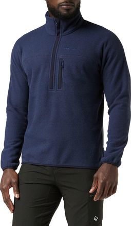 Berghaus Herren Stainton 2.0 Half Zip Fleece, zus&auml;tzliche W&auml;rme, extra bequem, Schwarz/Blau, XS