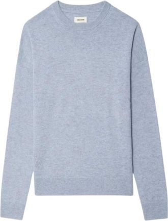 Zadig&Voltaire Femme, Pulls, Bleu, Taille: 36 FR Veste &Eacute;l&eacute;gante Vesta pour Femmes