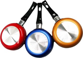 Generico Bratpfanne - Eierpfanne | Pfannenset aus Edelstahl | antihaftbeschichtete Pfannen | Antihaft-Eierpfanne | H&auml;ngende mit Griff | offene zum Kochen