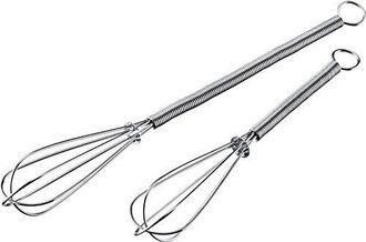 Westmark 2 Mini-Schneebesen, aus rostfreiem Edelstahl 18/8, 15cm und 20 cm Länge, silber, 12472270