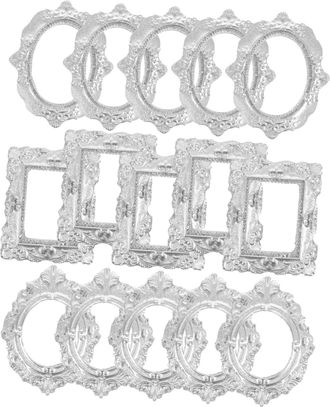 Holibanna 15 Stück Zubehör Für Ölrahmen Mini Klein Antiquität Retro Bilderrahmen Jahrgang Winzig Fotorahmen Antiker Rahmen Tisch Bilderrahmen Foto Display Frame