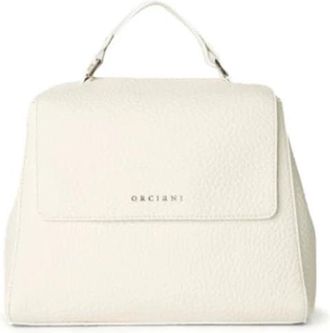 Orciani Femme, Sacs, Blanc, Taille: ONE Size Sac Bandouli&egrave;re Mini Souple avec Personnalisation