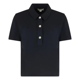 Vince Femme, Tops, Bleu, Taille: 40 FR Chemise Polo en Cr&ecirc;pe