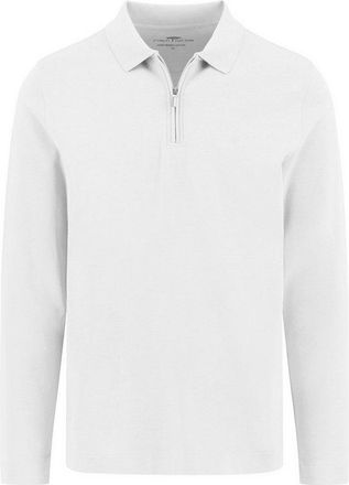 Fynch-Hatton Langarmshirt normale Passform, mit Zipper, mit Hemdkragen, h&uuml;ftbedeckende L&auml;nge