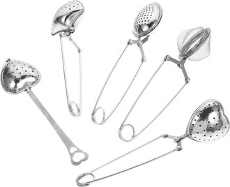 DOITOOL Teiliges Edelstahl Teesieb mit Griffen Wiederverwendbare Teefilter f&uuml;r Losen Tee Rostfrei Gesund mit Verschiedenen Formen Leicht zu Reinigen Passend f