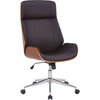 Clp Chaise détude Varel Desk en noix / marrone comme