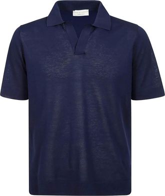 FILIPPO DE LAURENTIIS t-shirt en coton &agrave; manches courtes - Bleu