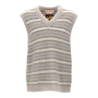 Marni Fuzzy Wuzzy Weste - - Knitwear - Herren - Grau - M