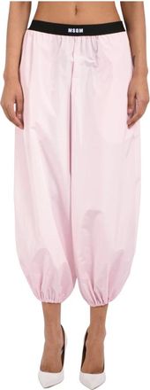 Msgm Msgm, Femme, Pantalons, Rose, Taille: 42 FR Tapered Pantalons