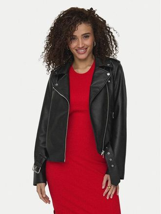 Only Jacke aus Kunstleder Mille 15357332 Schwarz Slim Fit