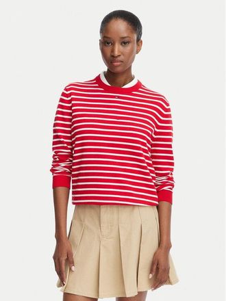 Tommy Jeans Pullover Essential DW0DW20159 Rot Regular Fit