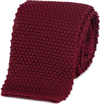 Brunello Cucinelli Knitted Silk Necktie - Red
