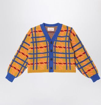 Bobo Choses Cardigan with Madras check pattern