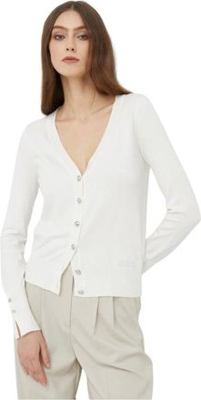 Guess Femme, Pulls, Blanc, Taille: 38 FR Cardigans