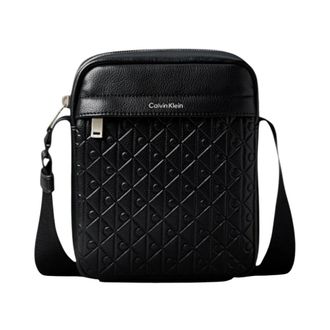 Calvin Klein Homme, Sacs, Noir, Taille: ONE Size Emblem Emboss Reporter