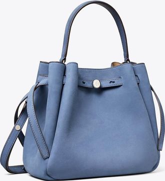 Tory Burch Damen Romy Bucket Bag aus Nubukleder