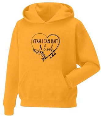 Generico Veste de sudation pour couple avec fermeture éclair et capuche pour femme, orange, 3XL