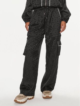 Liu Jo Stoffhose TA4078 TS788 Schwarz Regular Fit