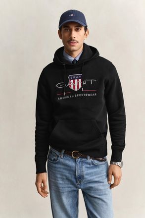 GANT Herren Archive Shield Hoodie (XXXL) Schwarz