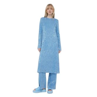 Stine Goya Celsia Pailletten-Midi-Kleid - - Dresses - Damen - Blau - 2XS