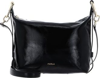 Furla Cuir sac à épaule bandoulière Tonie Vernice Venice Hobo Bag Nero noir
