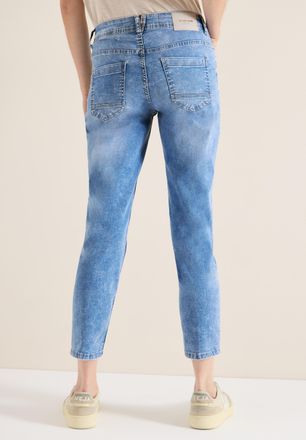 Cecil Comfort-fit-Jeans CECIL, Damen, Gr. 25, L&auml;nge 26, light blau washed, Jeans, 78% Baumwolle, 20% Polyester, 2% Elasthan, unifarben, 7/8-L&auml;nge, Jeans, 5-