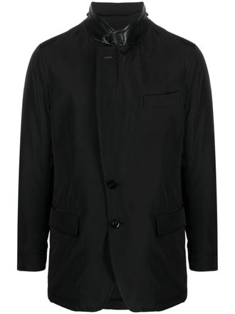 Tom Ford blazer boutonné à col montant - Noir