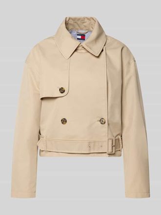 Tommy Jeans Relaxed Fit Trenchcoat aus Baumwoll-Mix