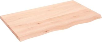 vidaXL Dessus de table 100x60x4 cm bois de ch&ecirc;ne massif non trait&eacute;