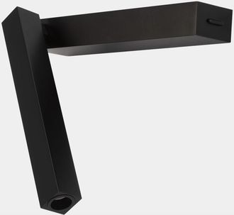Leds - C4 Lampada da lettura Hall Slim Reader LED 3.5 Bianco caldo - 2700K ON-OFF Nero 150lm