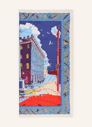 Ferragamo Ferragamo Seidentuch Palazzo blau