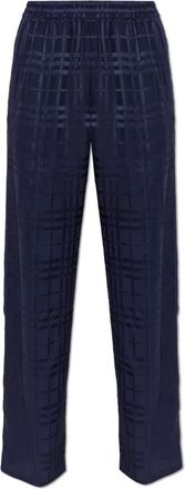 Burberry Pantalon Selkie en Soie - Femme - Pantalons - Bleu - Taille: 36 FR