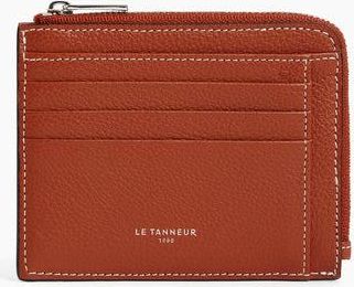 Le Tanneur Porte cartes zip en L Emile en cuir grainé