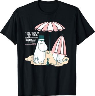 Moomin Found My Friend The Memoirs Of Moominpappa Zitat T-Shirt