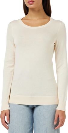 Amazon Essentials Damen Leichter, Langärmeliger Pullover Mit Rundhalsausschnitt (Erhältlich in Übergröße), Blasser Pfirsich, XXL