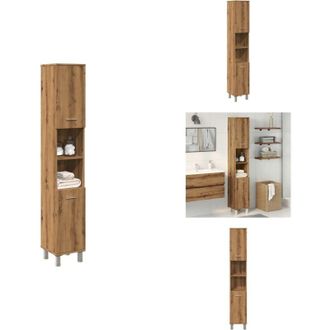 vidaXL Badschrank Artisan-Eiche 30x30x179 cm Holzwerkstoff - Badschrank - Badschr&auml;nke - Badezimmerschrank - Badezimmerm&ouml;bel