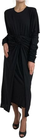 Dolce & Gabbana Etui-Wickelkleid - - Dresses - Damen - Schwarzk - XL