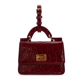 Dolce & Gabbana Kartenetui aus Leder mit Logo - - Accessories - Damen - Rot - ONE SIZE