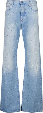 Off-white Homme, Jeans, Bleu, Taille: W32 Paint Relaxed Jeans