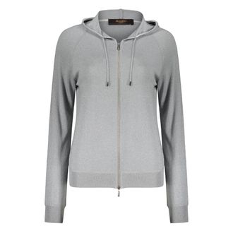 Moorer Gestrickter Hoodie mit Rei&szlig;verschluss - - Sweatshirts & Hoodies - Damen - Grau - 3XS