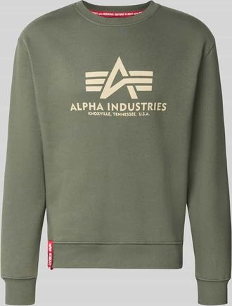 Alpha Industries Regular Fit Sweatshirt aus Baumwoll-Mix mit Logo-Print