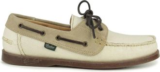Paraboot Homme, Chaussures, Beige, Taille: 42 1/2 EU Chaussures Bateau en Toile