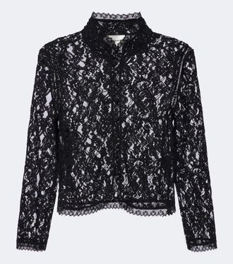 Frame Denim Top Salon aus Spitze